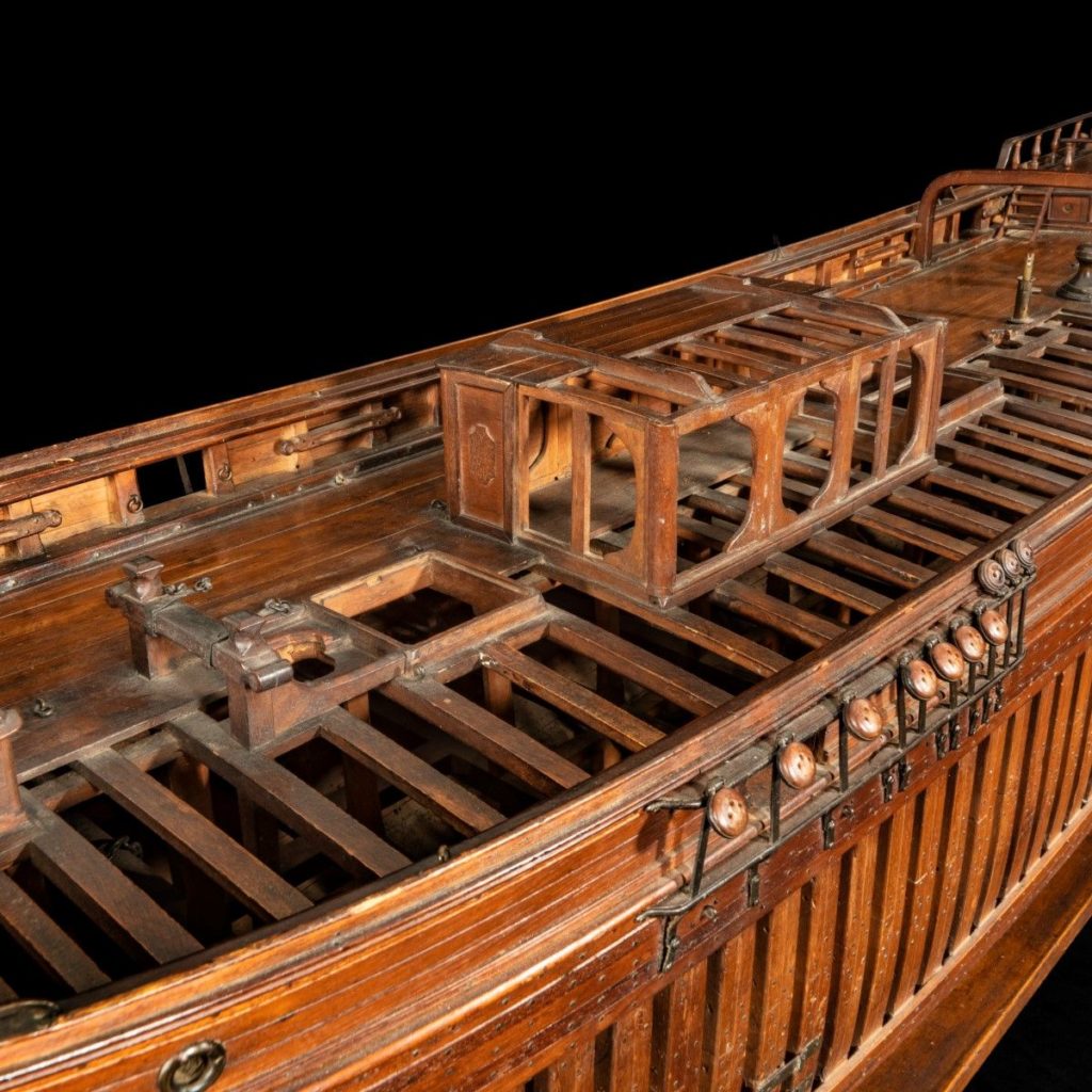 An Italian Walnut Scale Model of a Clipper | Wick Antiques