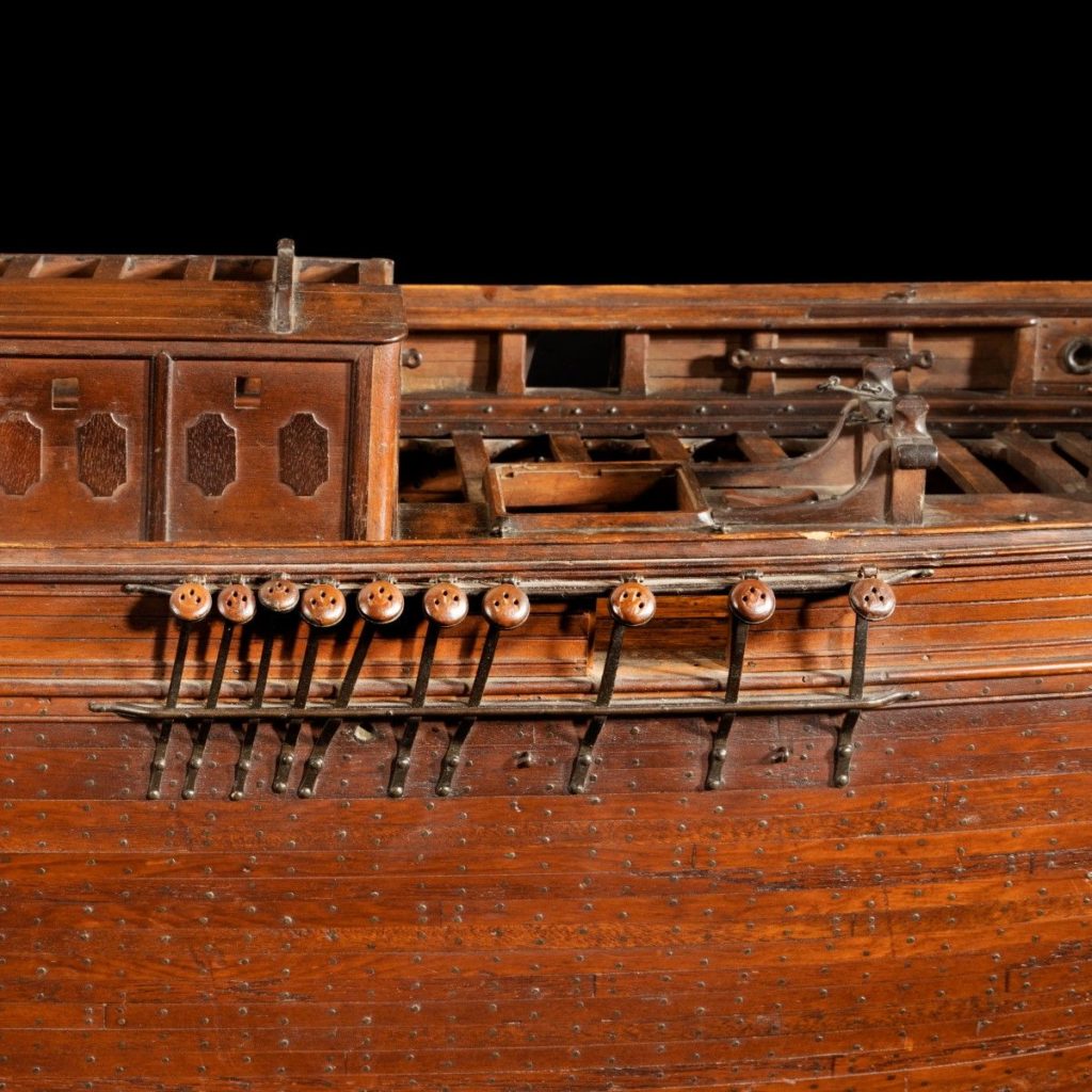 An Italian Walnut Scale Model of a Clipper | Wick Antiques