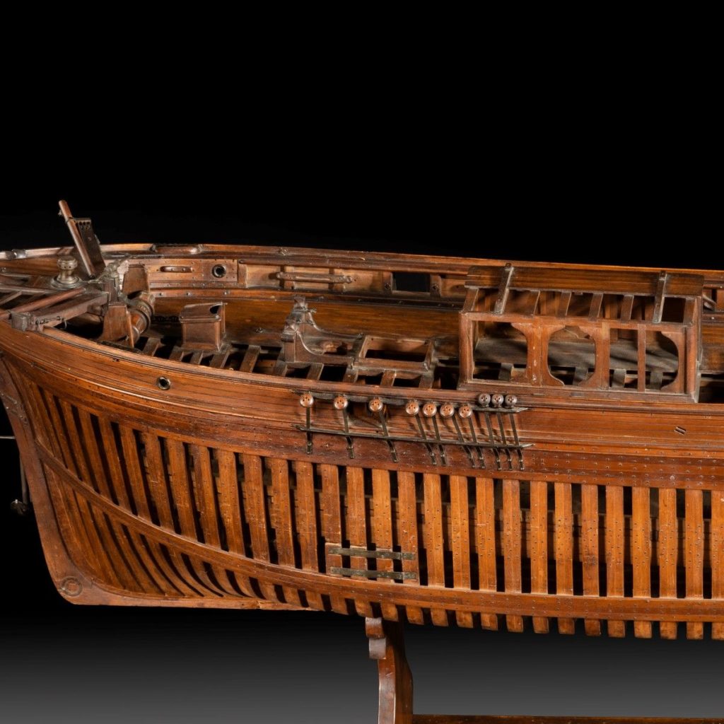 An Italian Walnut Scale Model of a Clipper | Wick Antiques