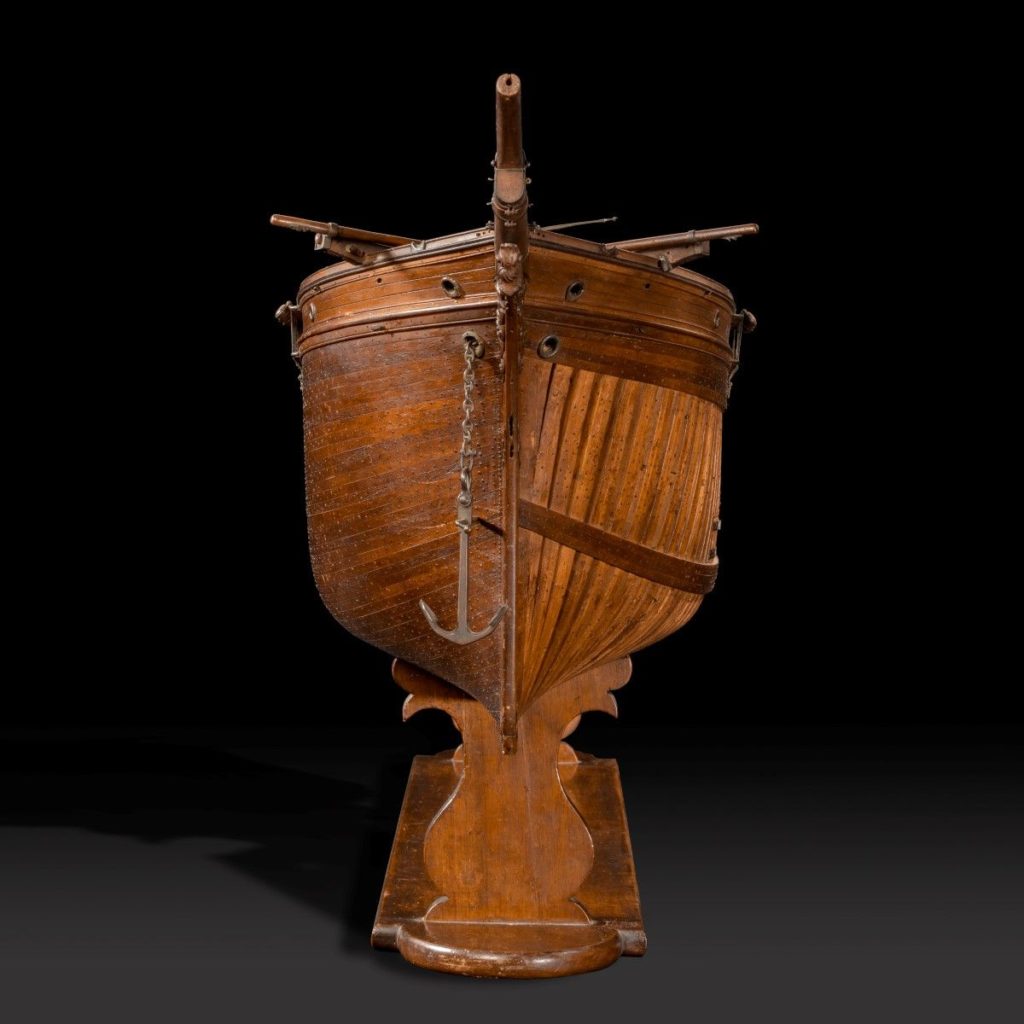 An Italian Walnut Scale Model of a Clipper | Wick Antiques