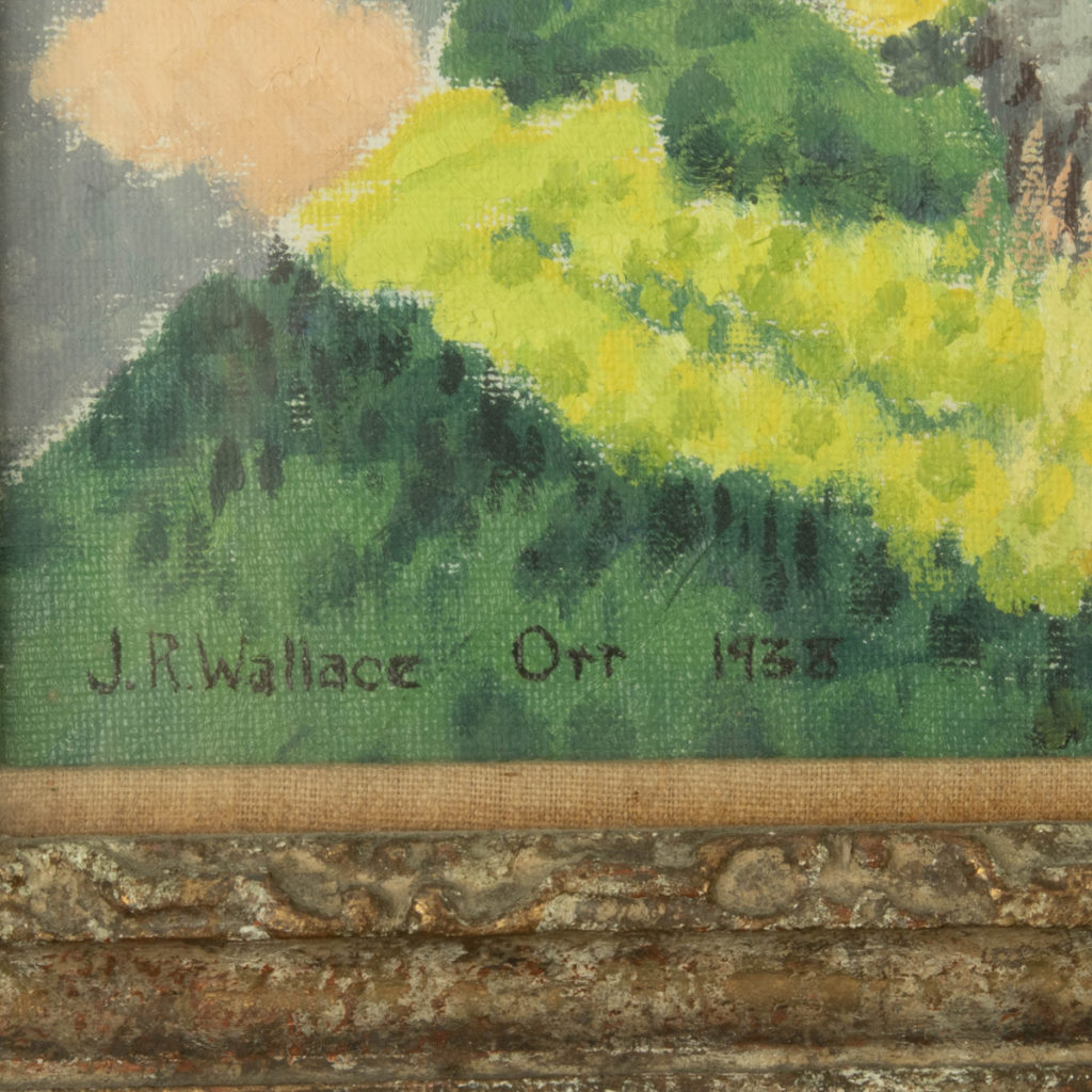 Two landscape oil paintings on canvas by J R Wallace Orr, 1938 | Wick ...