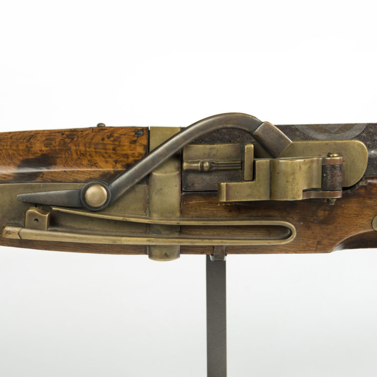 A massive Japanese hand cannon ‘Ozutsu Teppo’ of the Tazuke-Ryu School ...