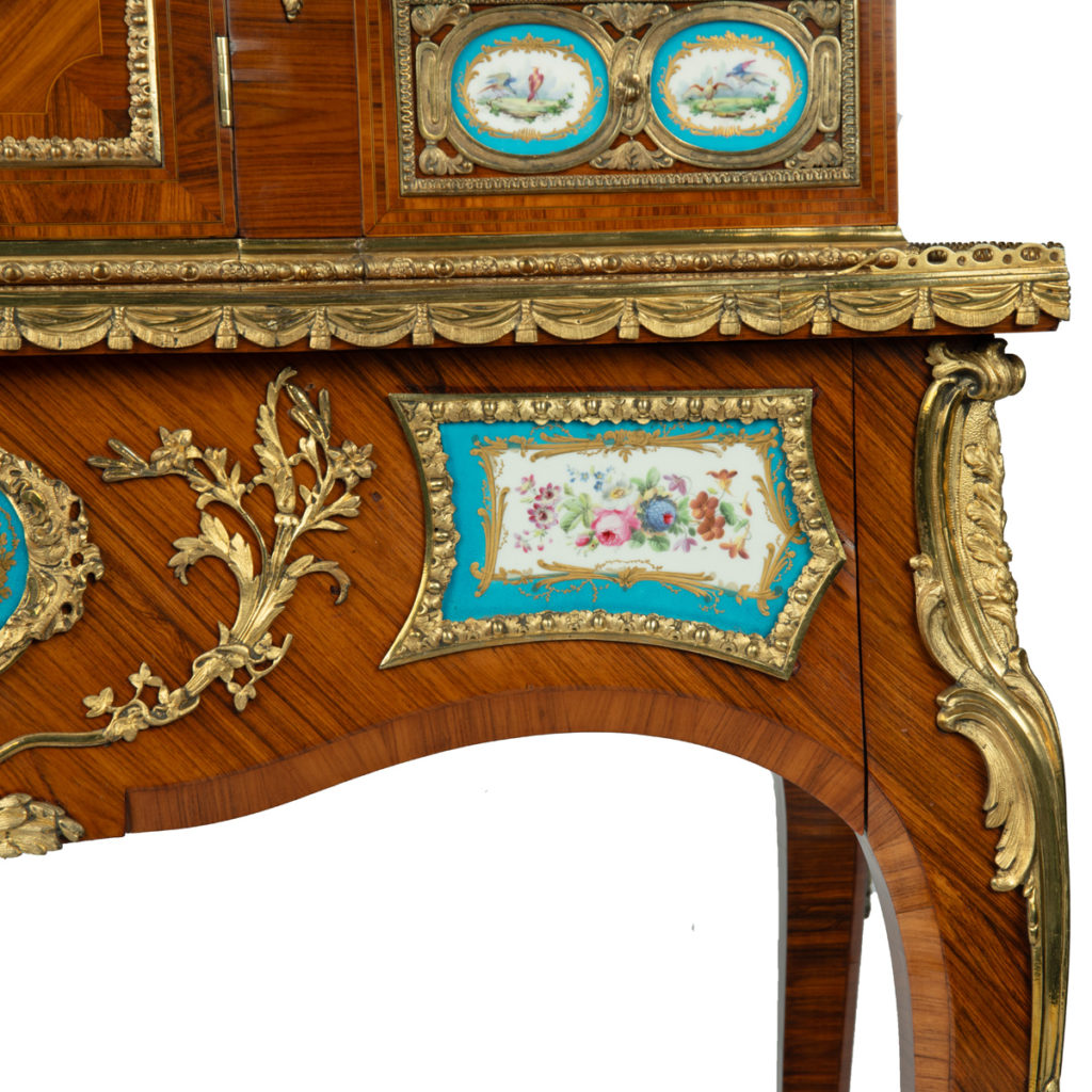 A fine English bureau de dame in the style of Louis VX, attributed to ...