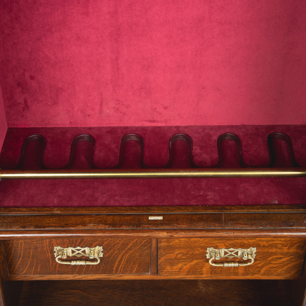 A late Victorian oak gun cabinet | Wick Antiques