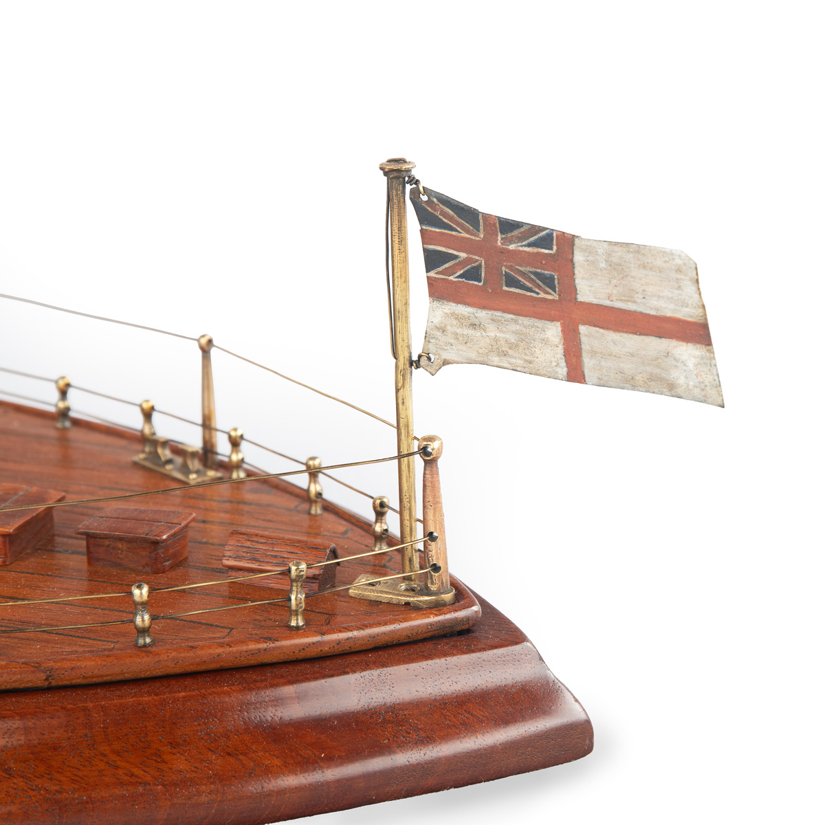 A Teak Model of the Stern of HMS Howe, Presented to Captain Assheton ...